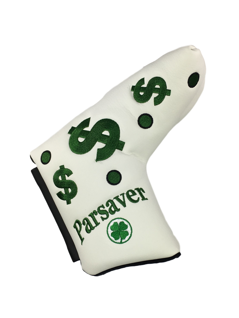 Parsaver Golf - Deluxe Putter Cover - Money $ (White)