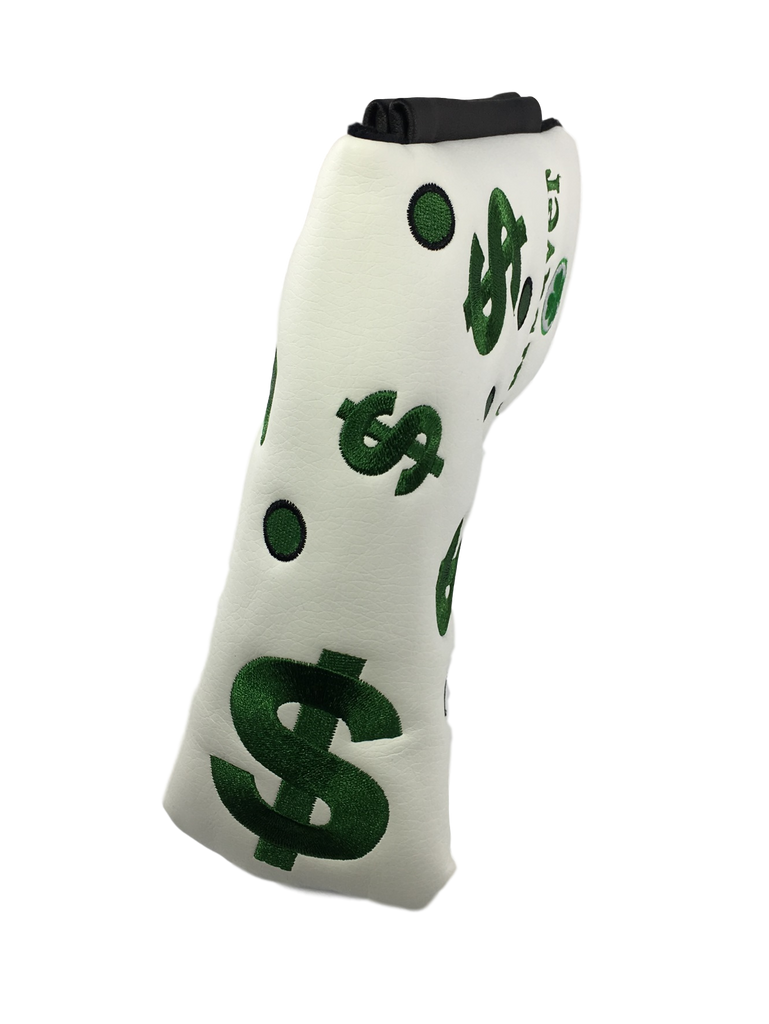 Parsaver Golf - Deluxe Putter Cover - Money $ (White)