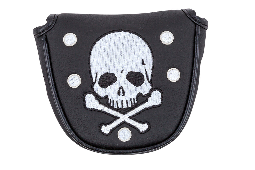 Parsaver Golf - Deluxe Mallet Putter Cover - Skull & Bones (Black) NEW
