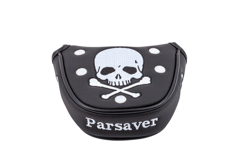 Parsaver Golf - Deluxe Mallet Putter Cover - Skull & Bones (Black) NEW