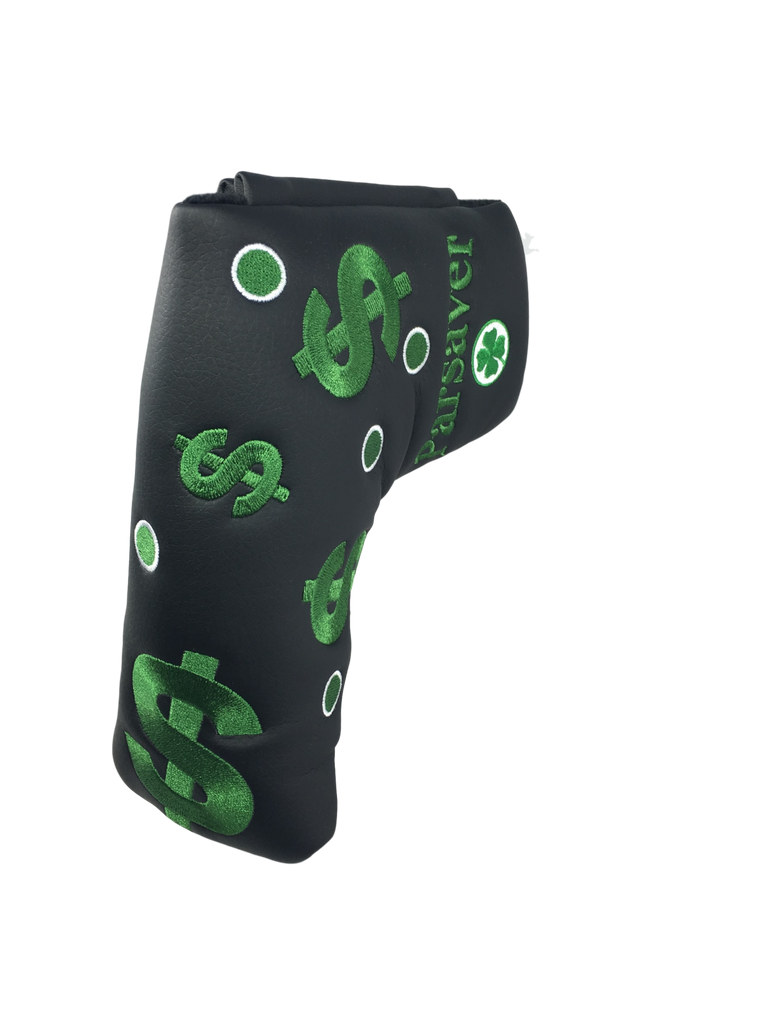 Parsaver Golf - Deluxe Putter Cover - Money $ (Black)